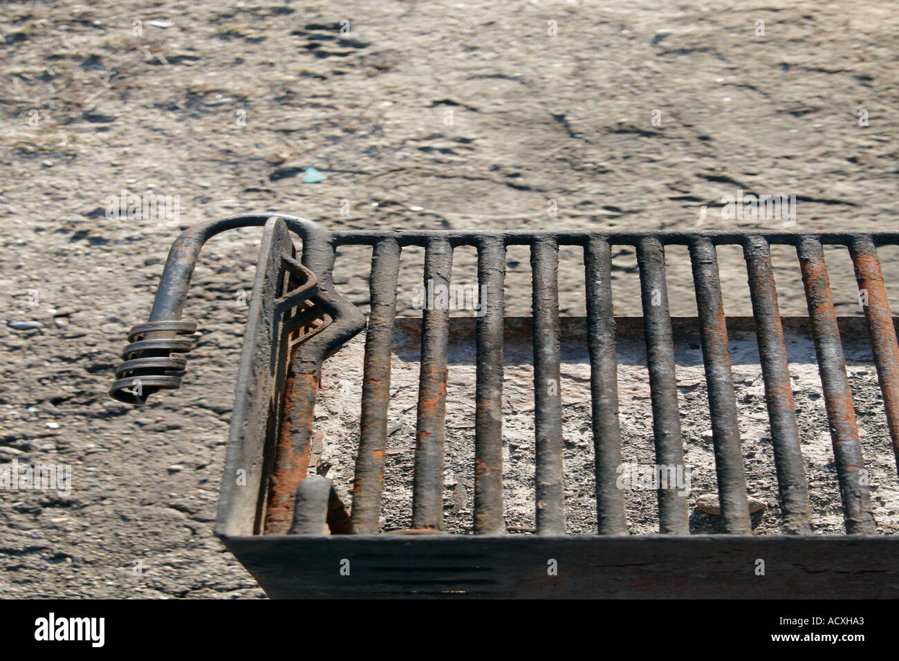 A horizontal image of a grill from above Stock Photo - Alamy