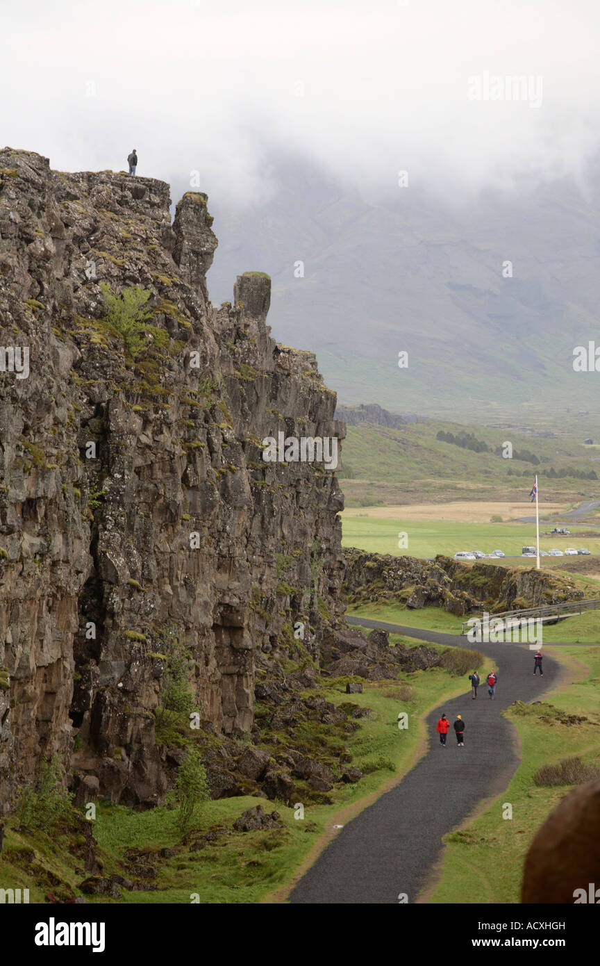 Almannagja fault thingvellir hi-res stock photography and images - Alamy