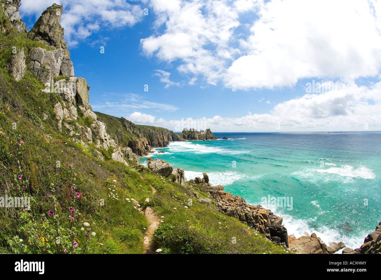 Pedn Vounder Pednvounder cornish beach with surf and the stunning ...
