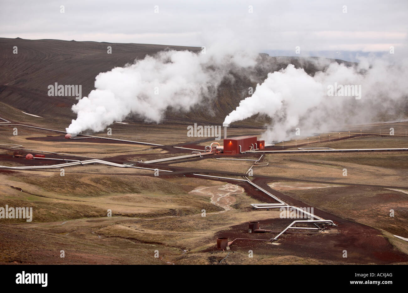 Krafla Geothermal Station, Myvatn area, Iceland Stock Photo - Alamy