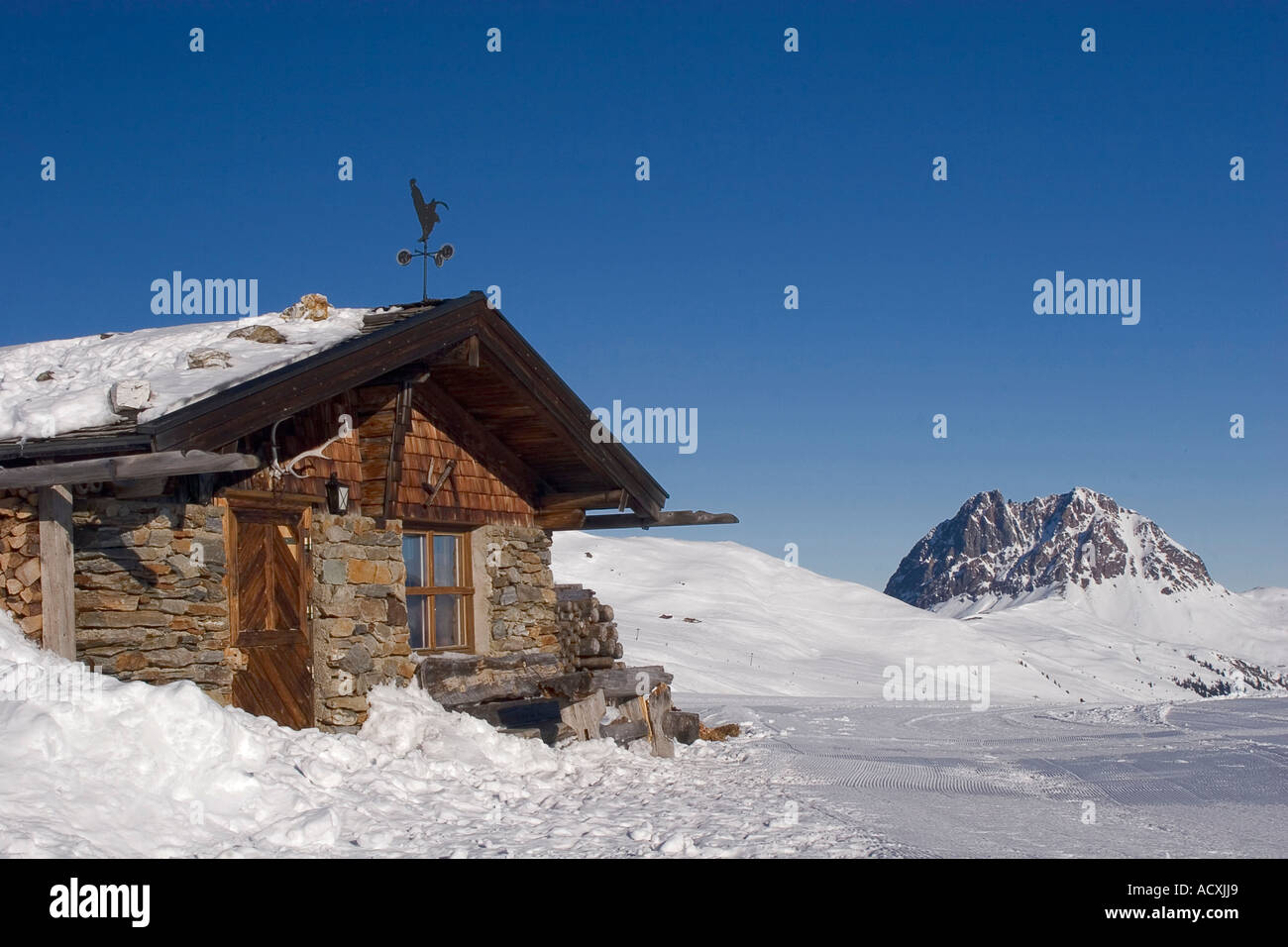 Mountain hut Stock Photo - Alamy