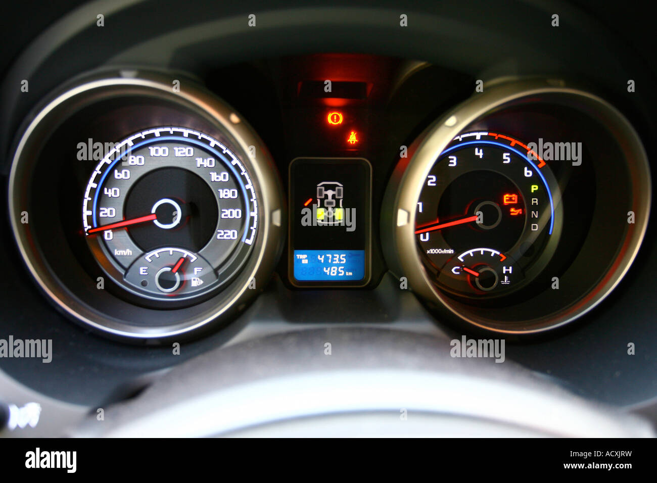 Mitsubishi Pajero odometer 2007 Stock Photo - Alamy