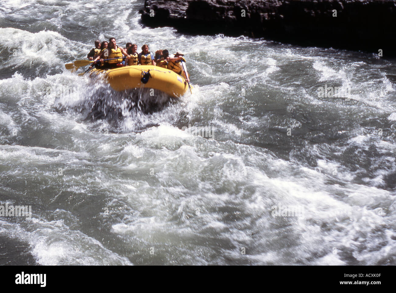 Rafting down the Snake River in Wyoming through the Lunch Counter ...