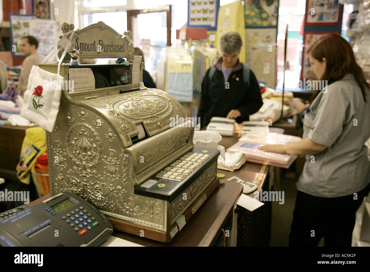 Haberdashery market stall hi-res stock photography and images - Alamy