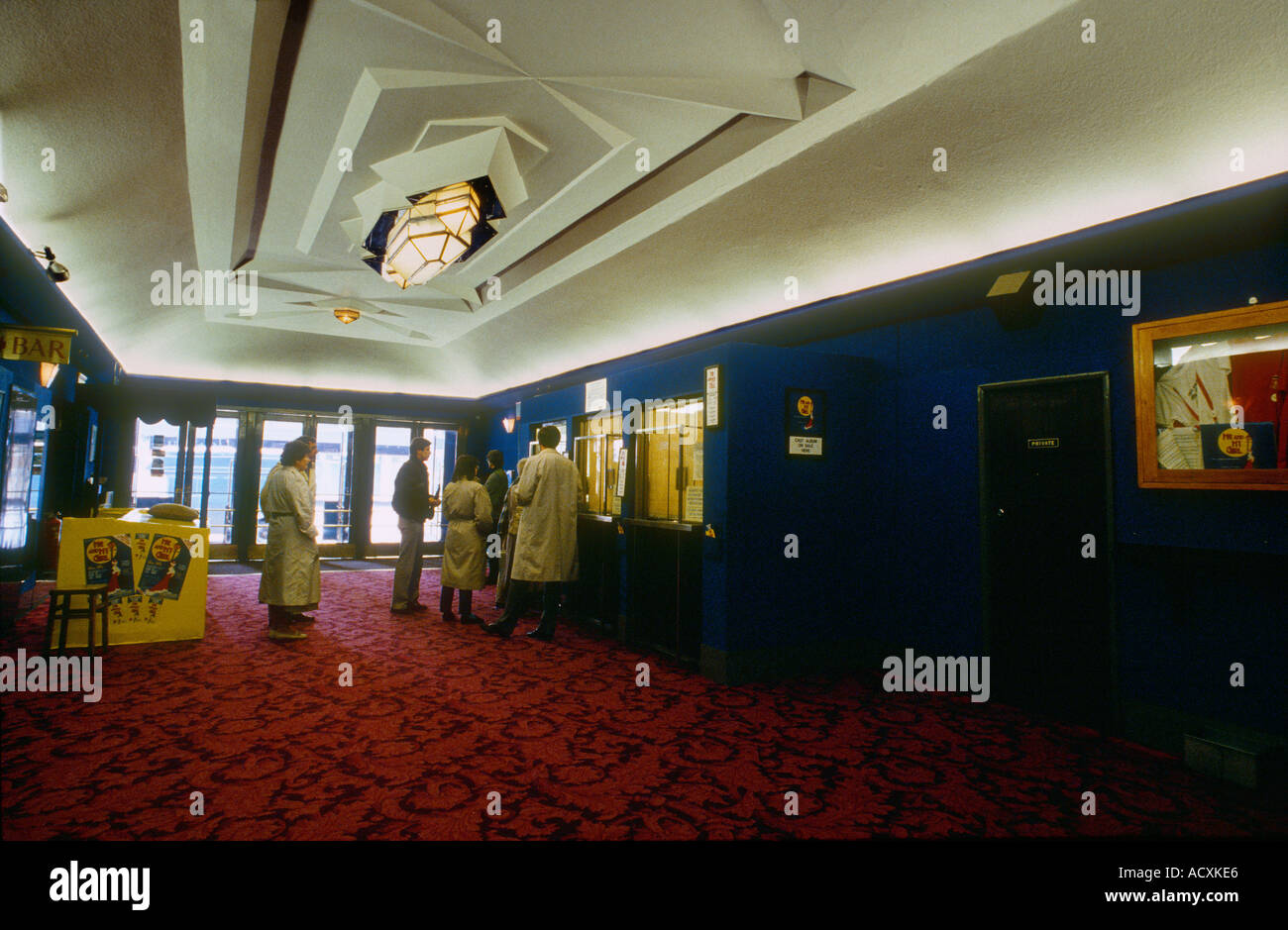 Art Deco ornate ceiling Foyer entrance of Adelphi Theatre London Built ...