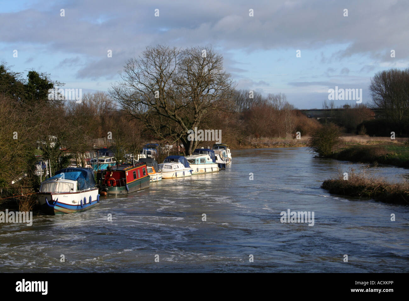 The River Nene In Northamptonshire Stock Photo - Alamy