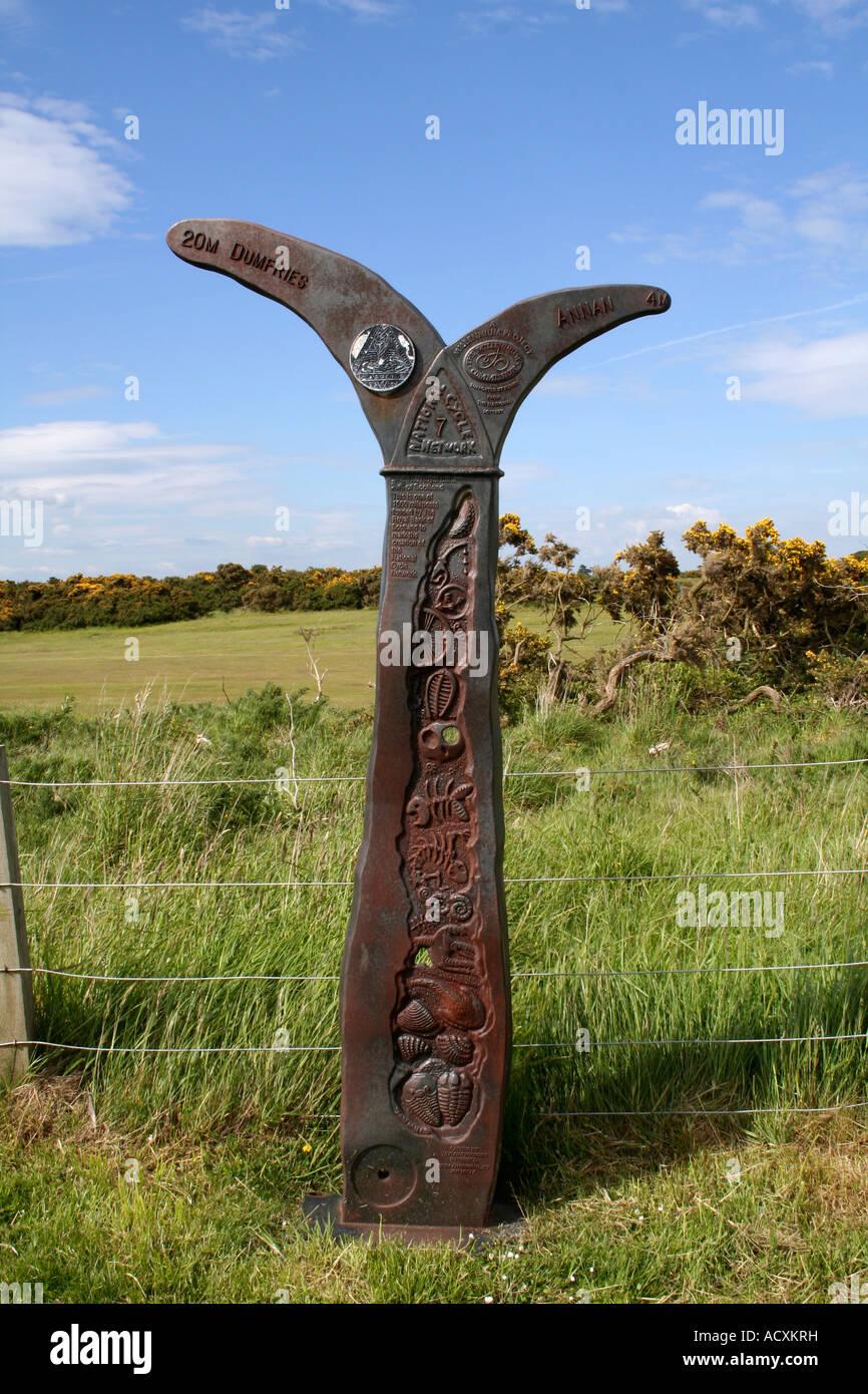 Milepost sign national cycle network hi-res stock photography and ...