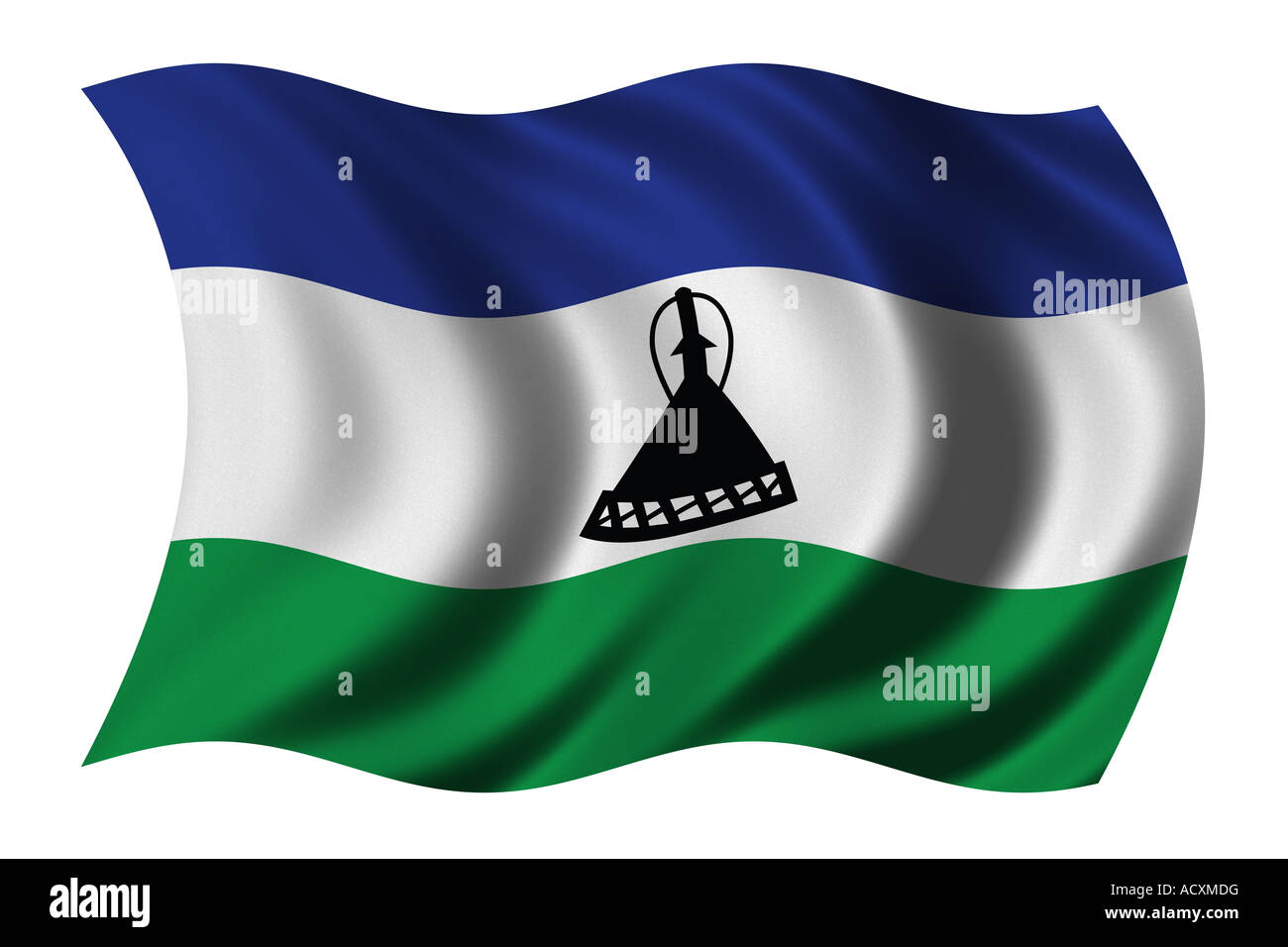 Flag of Lesotho Stock Photo - Alamy