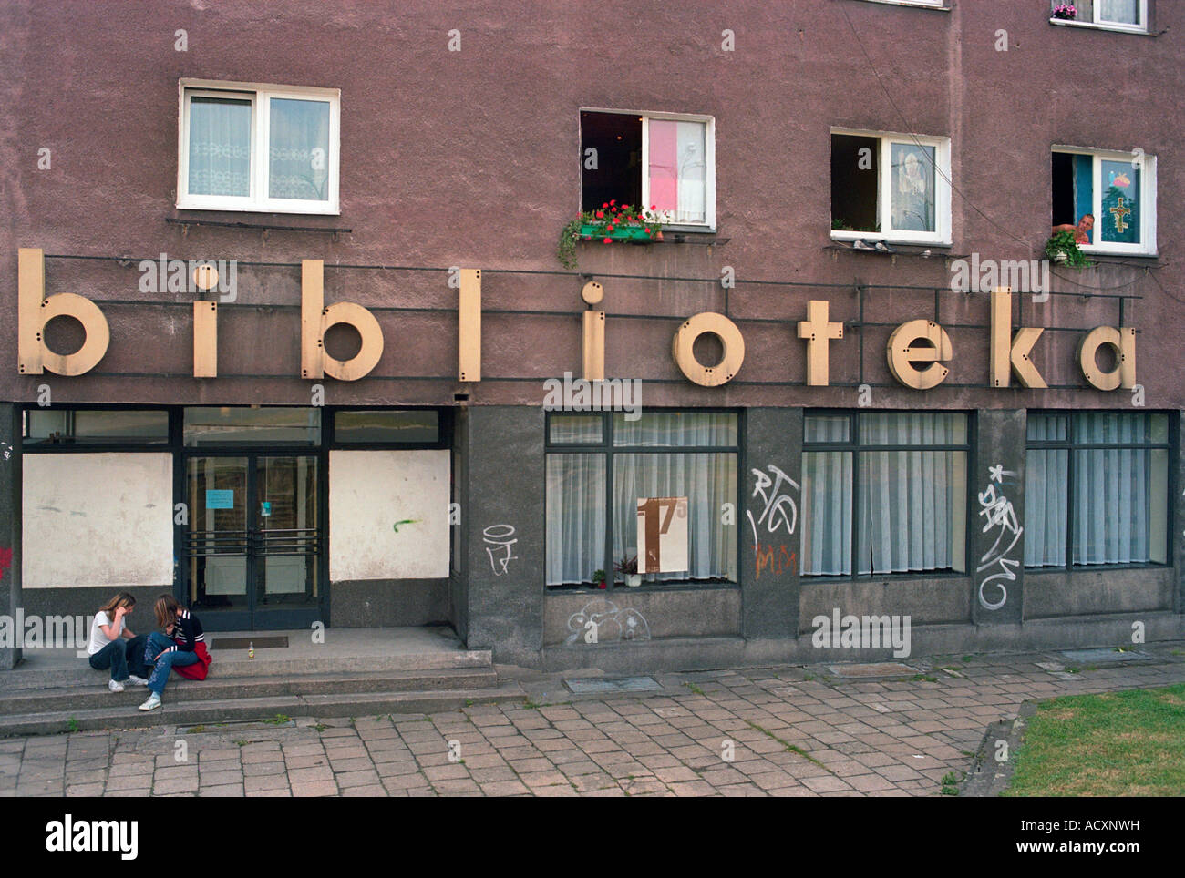 The public library building in Poznan, Poland Stock Photo - Alamy