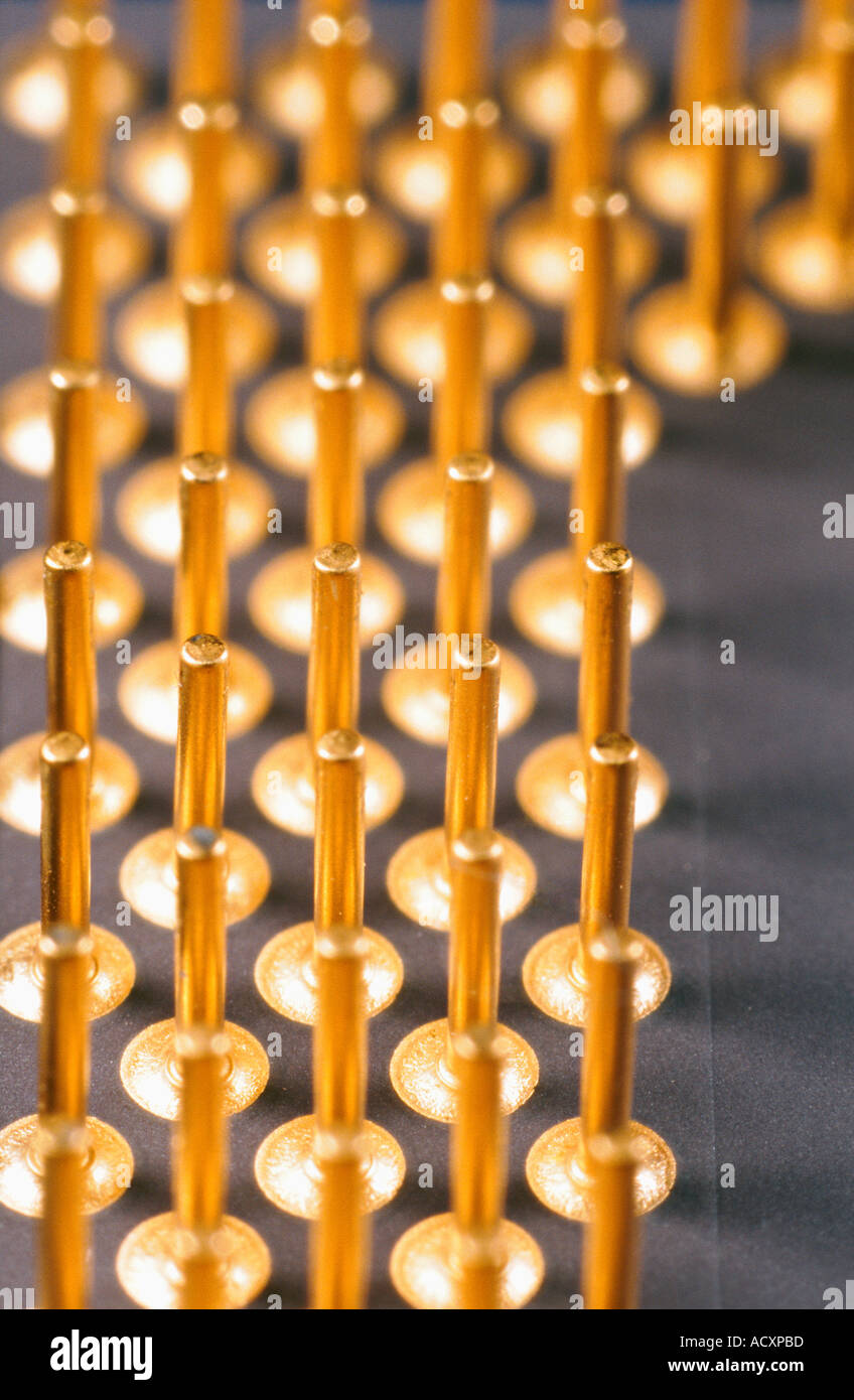 Connections of a microprocessor hi-res stock photography and images - Alamy