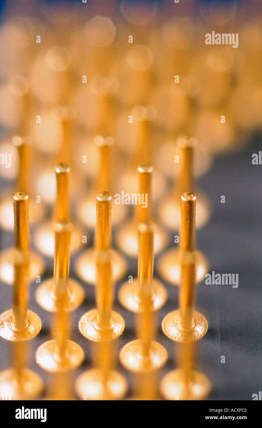 Connections of a microprocessor Stock Photo - Alamy