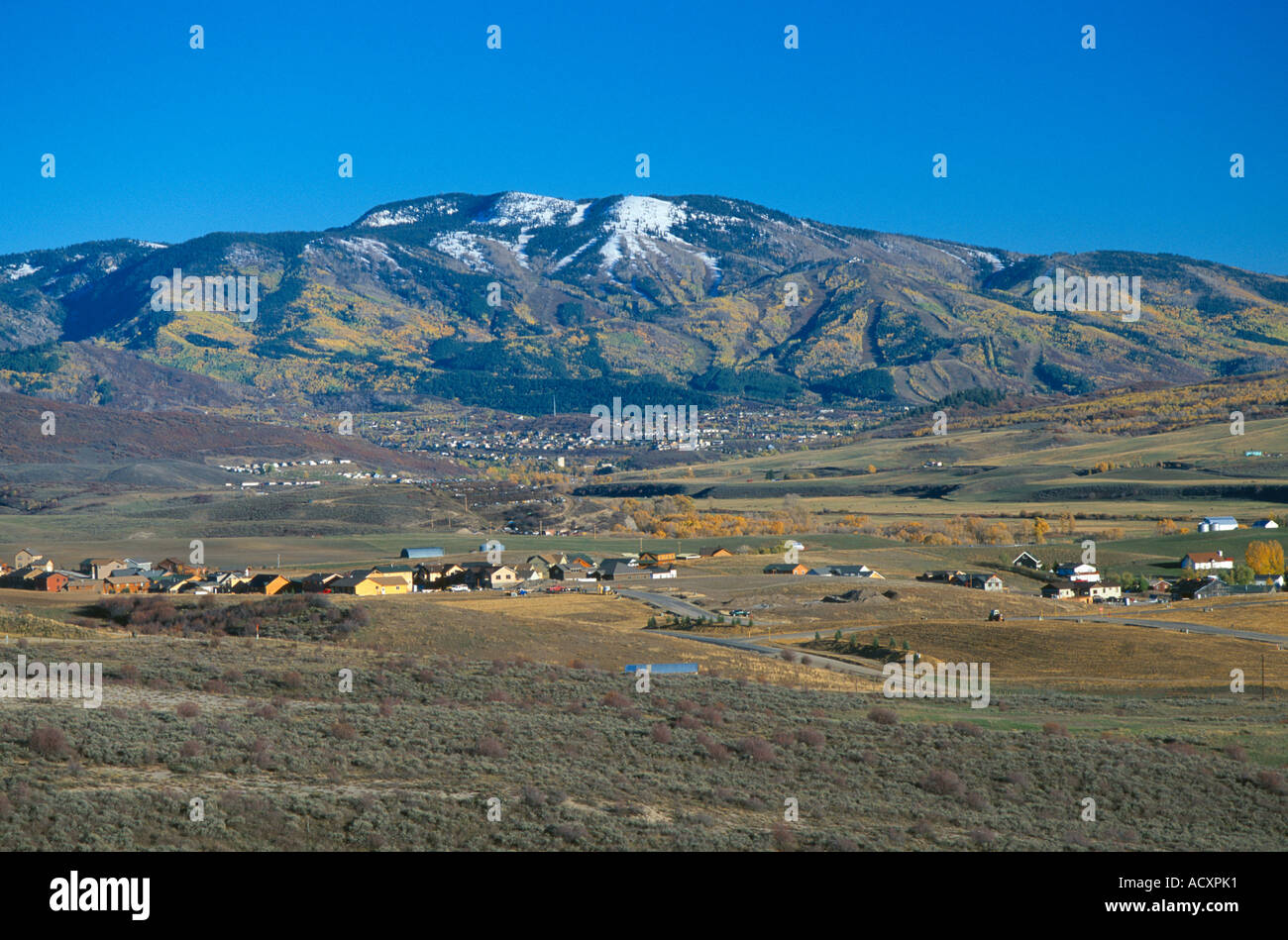 Homes in Silver Spur subdivision near Steamboat Springs Colorado USA ...