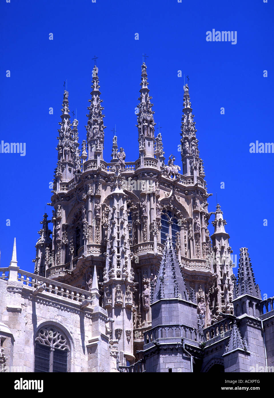 Cathedral Central lantern tower Burgos Castile Leon Spain Stock Photo ...