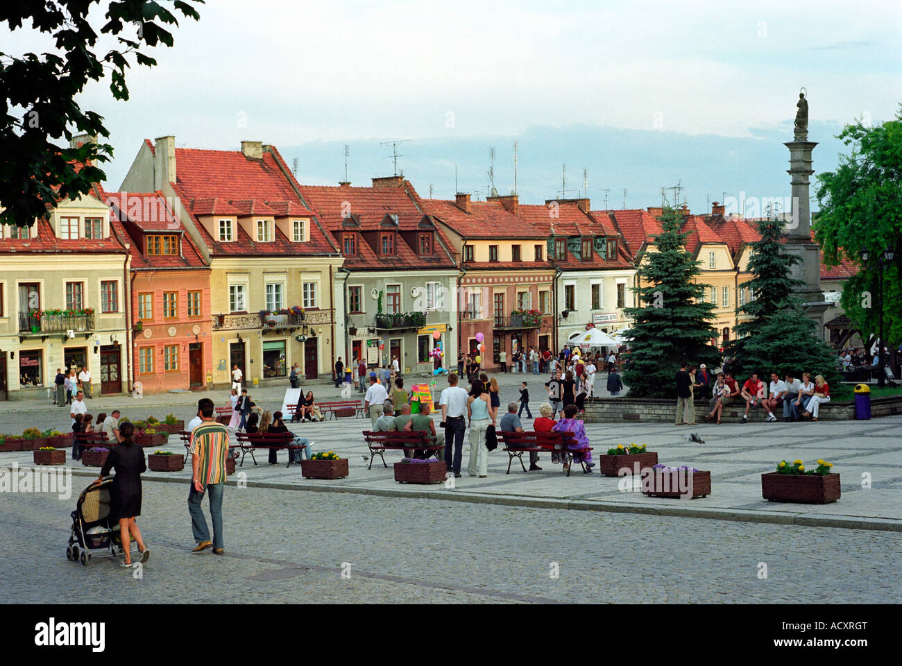 The Old Market Square in Sandomierz, Poland Stock Photo - Alamy