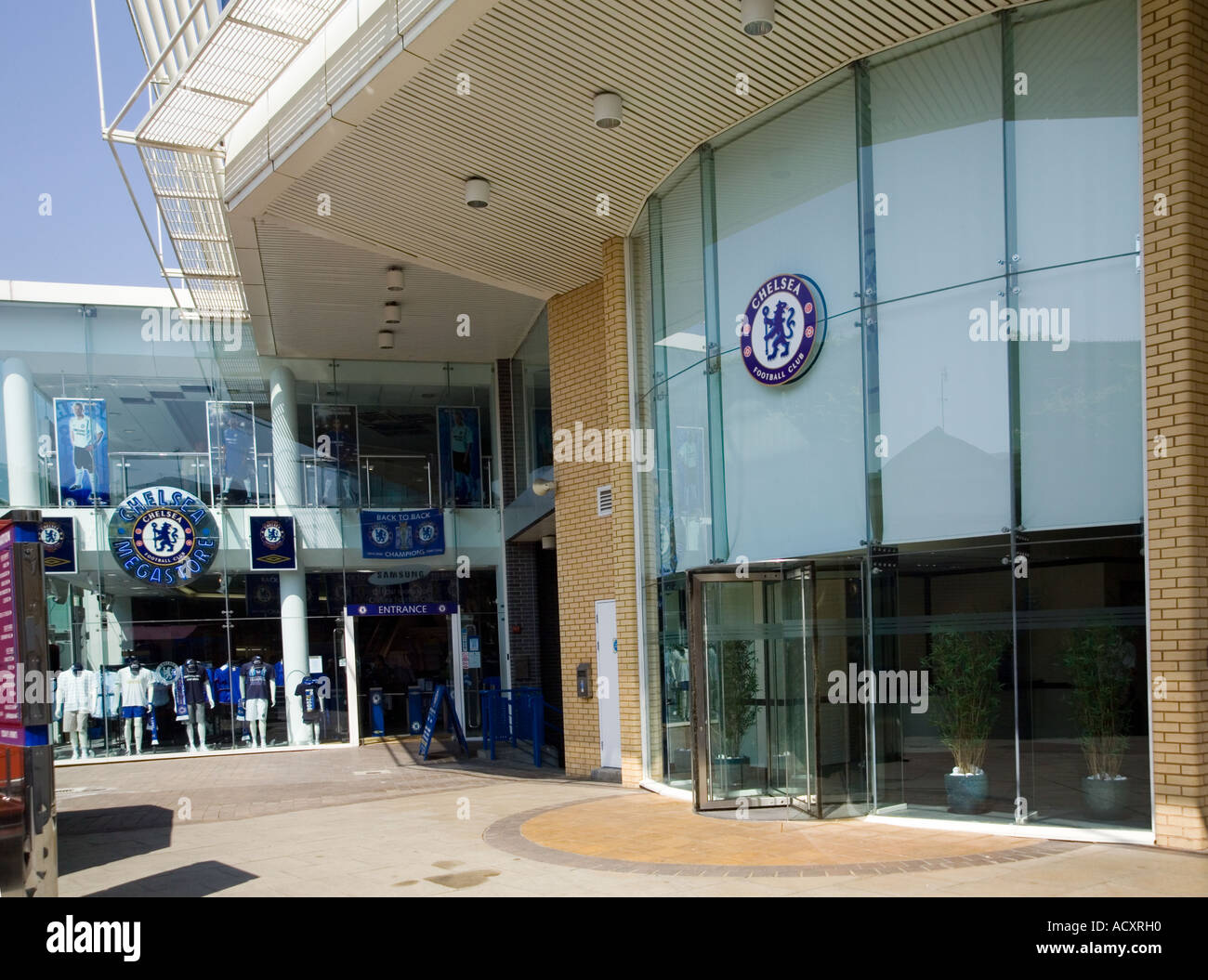 Chelsea football club entrance Stock Photo - Alamy