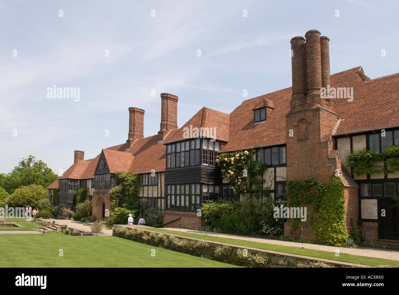 The Manor House, mock tudor building at RHS Garden Wisley Surrey ...