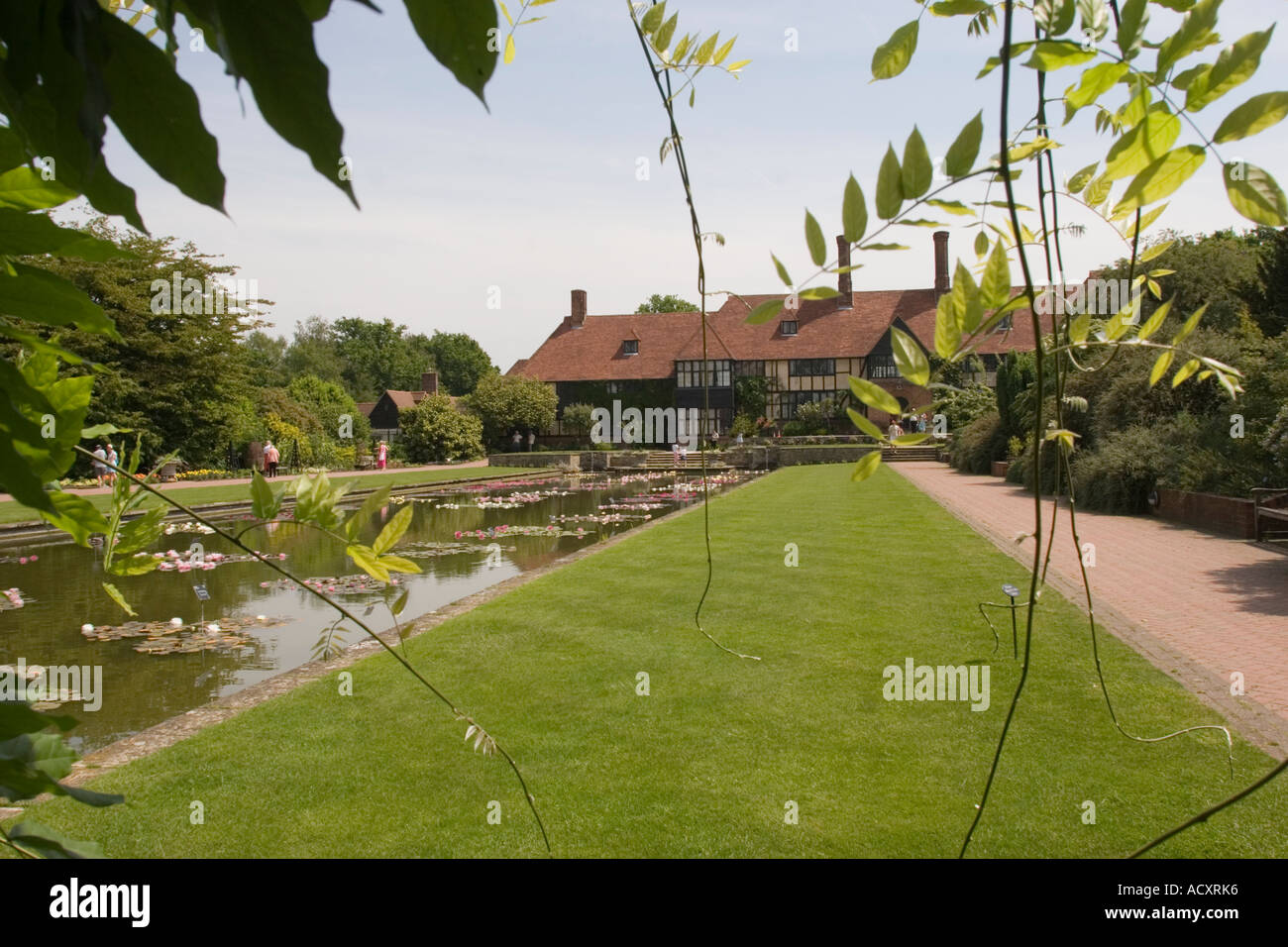The Manor House, mock tudor building at RHS Garden Wisley Surrey ...