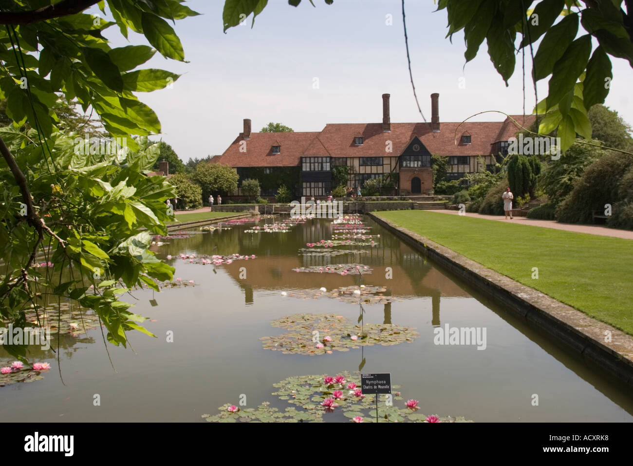 The Manor House, mock tudor building at RHS Garden Wisley Surrey ...