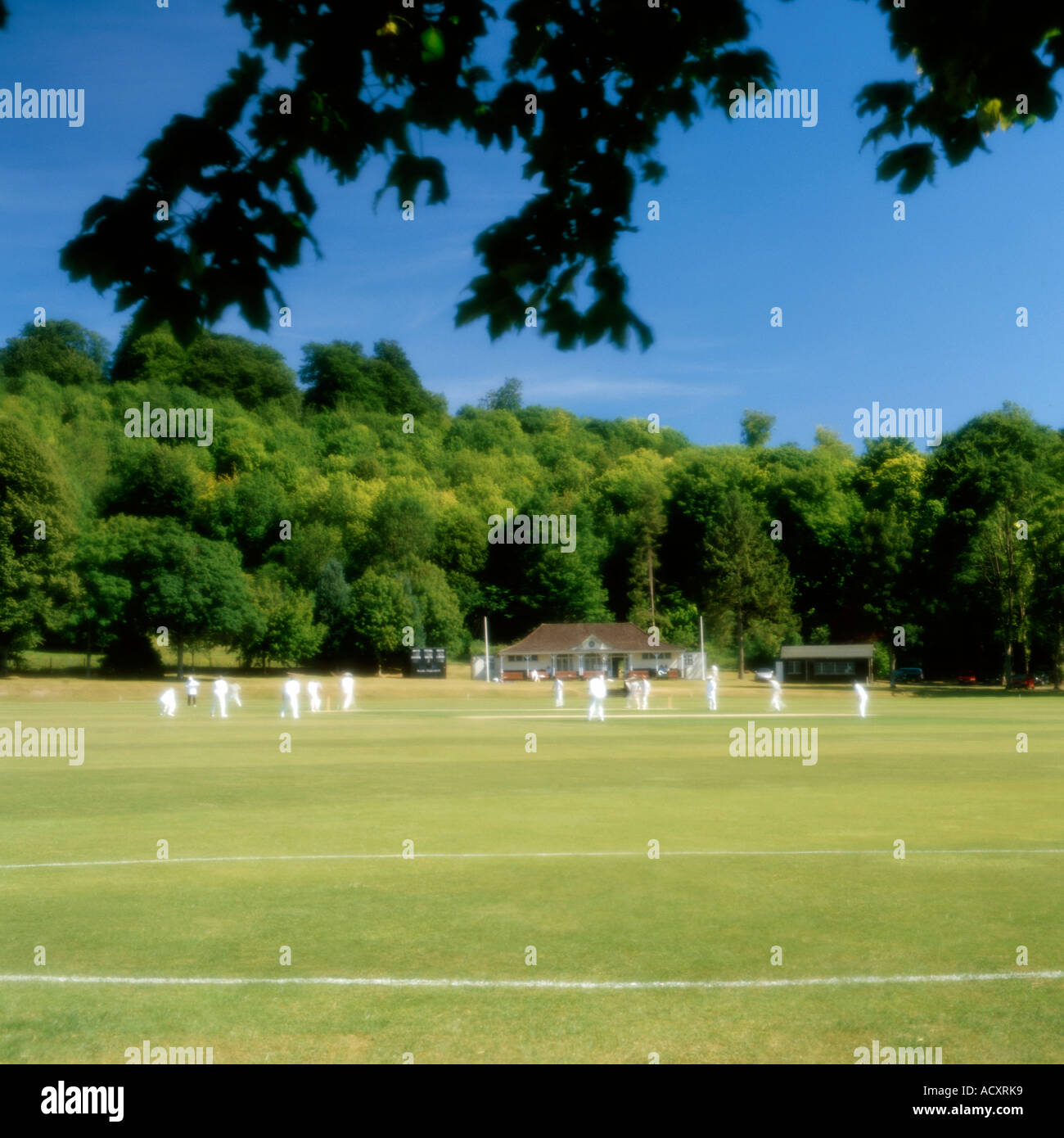 Village cricket match Wiltshire England UK Stock Photo - Alamy