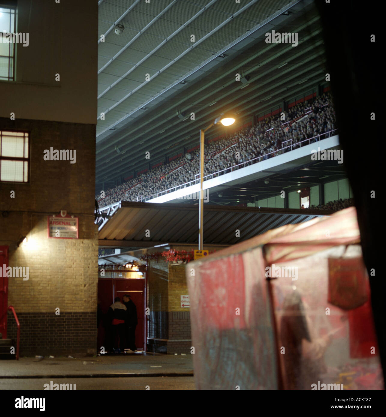 Outside Arsenal Football Club s Highbury Stadium looking towards the ...