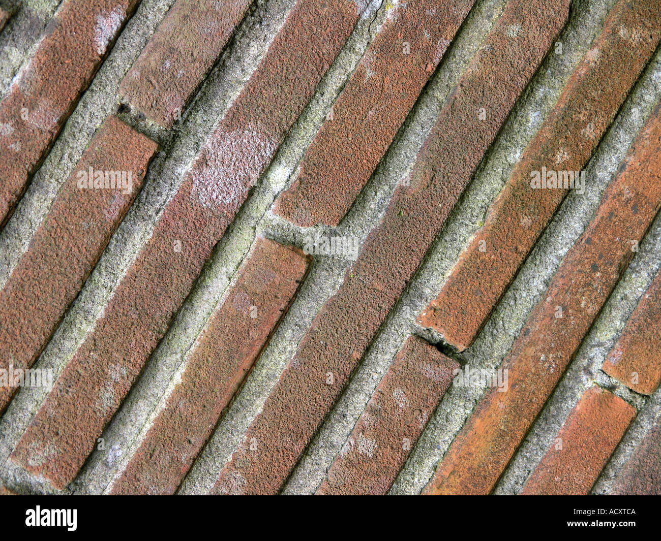 modern roman narrow brickwork design Stock Photo - Alamy