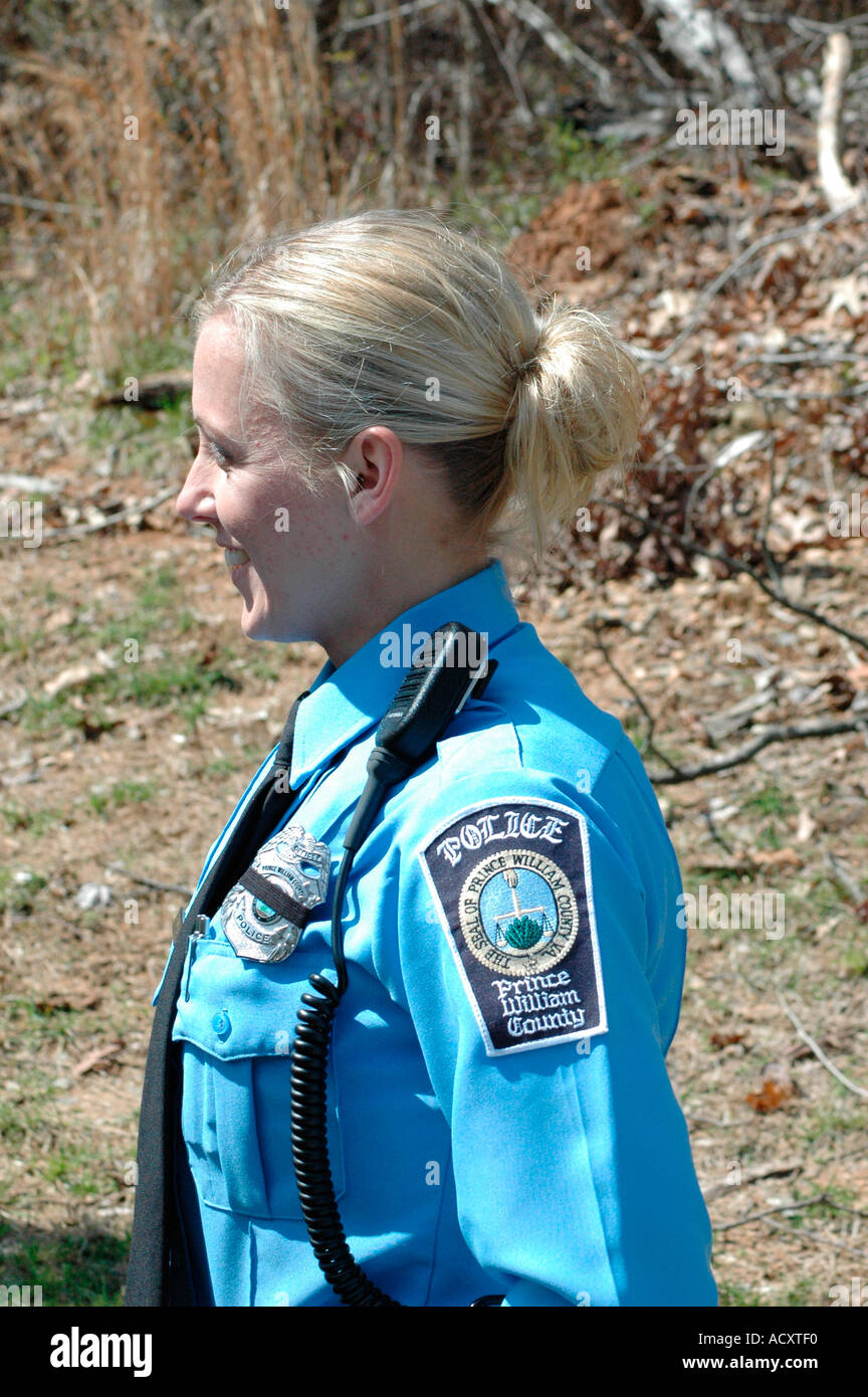 ID patches and badges and cuffs from police uniforms in the Virginia ...