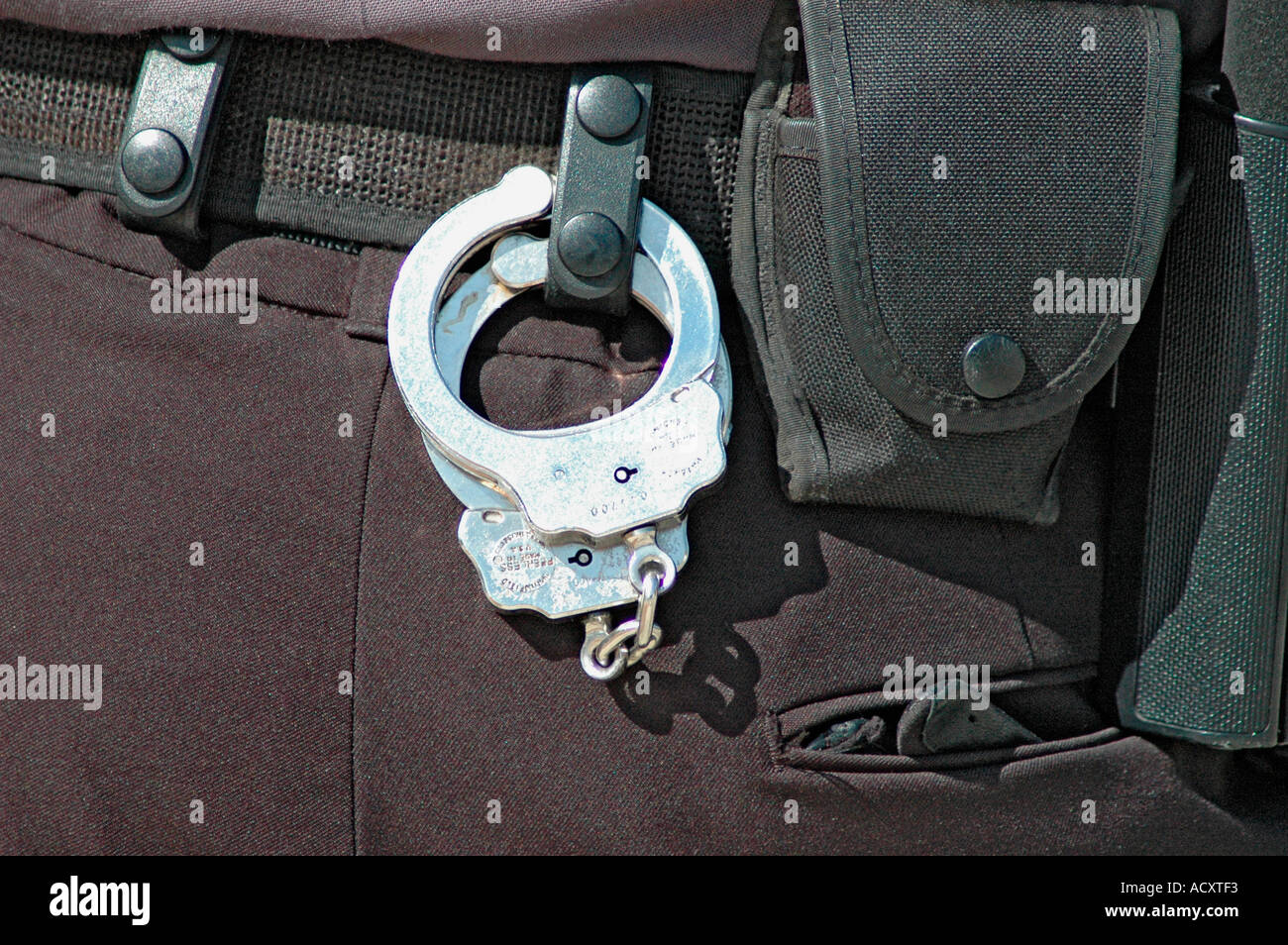 ID patches and badges and cuffs from police uniforms in the Atlanta ...