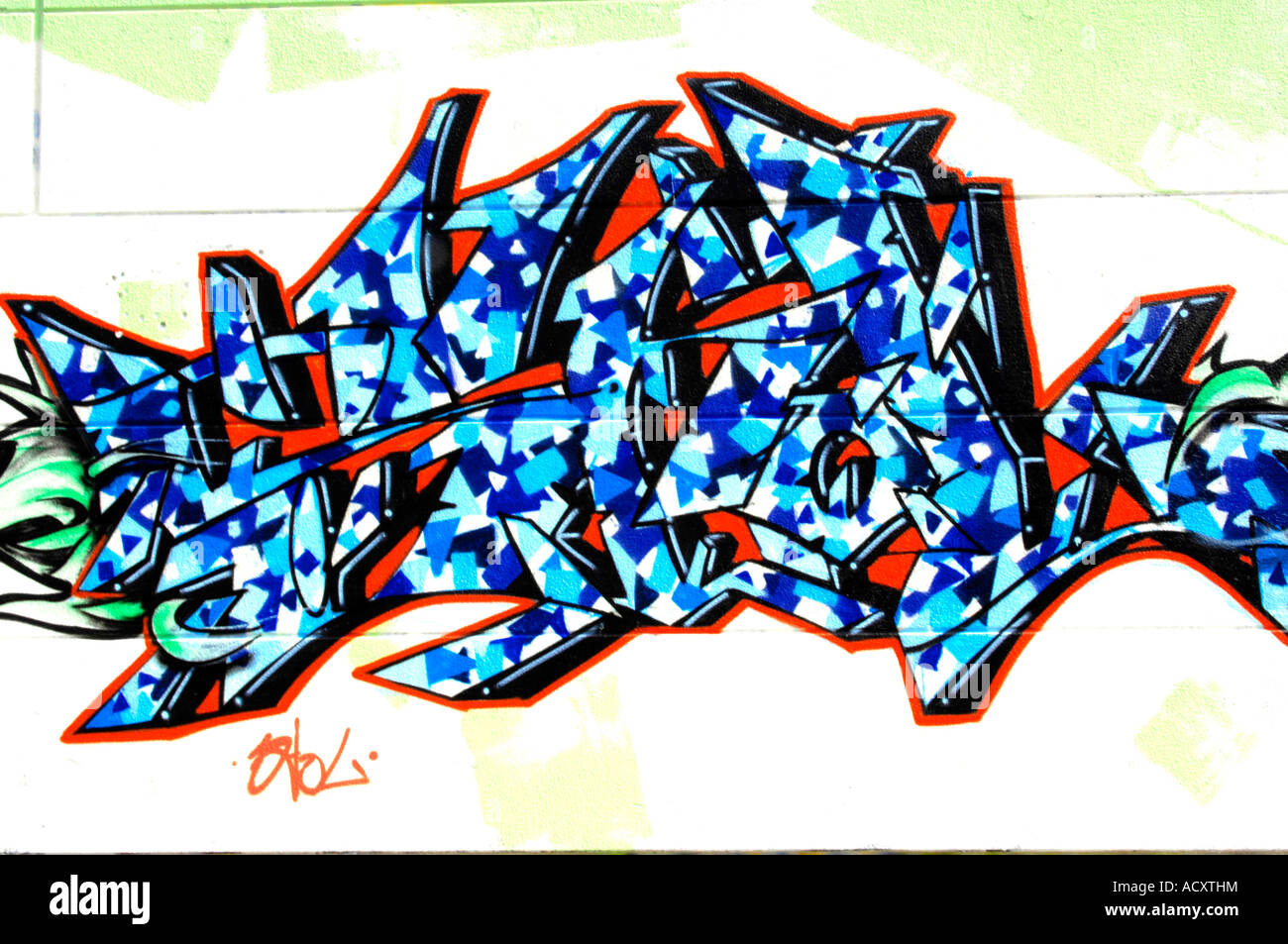 Graffiti Semi Wildstyle Alphabet