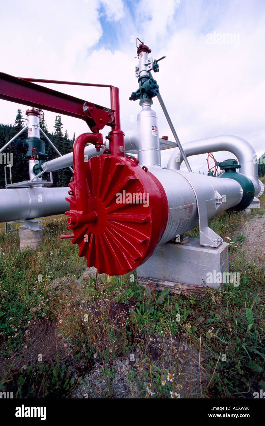 A Natural Gas Pipeline in Northern British Columbia Canada Stock Photo ...