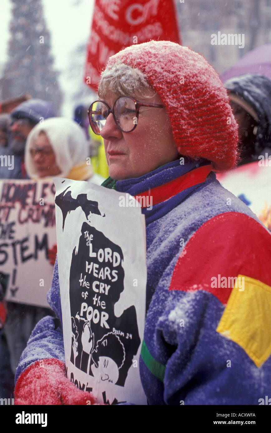 Demonstration Against Homelessness Stock Photo - Alamy
