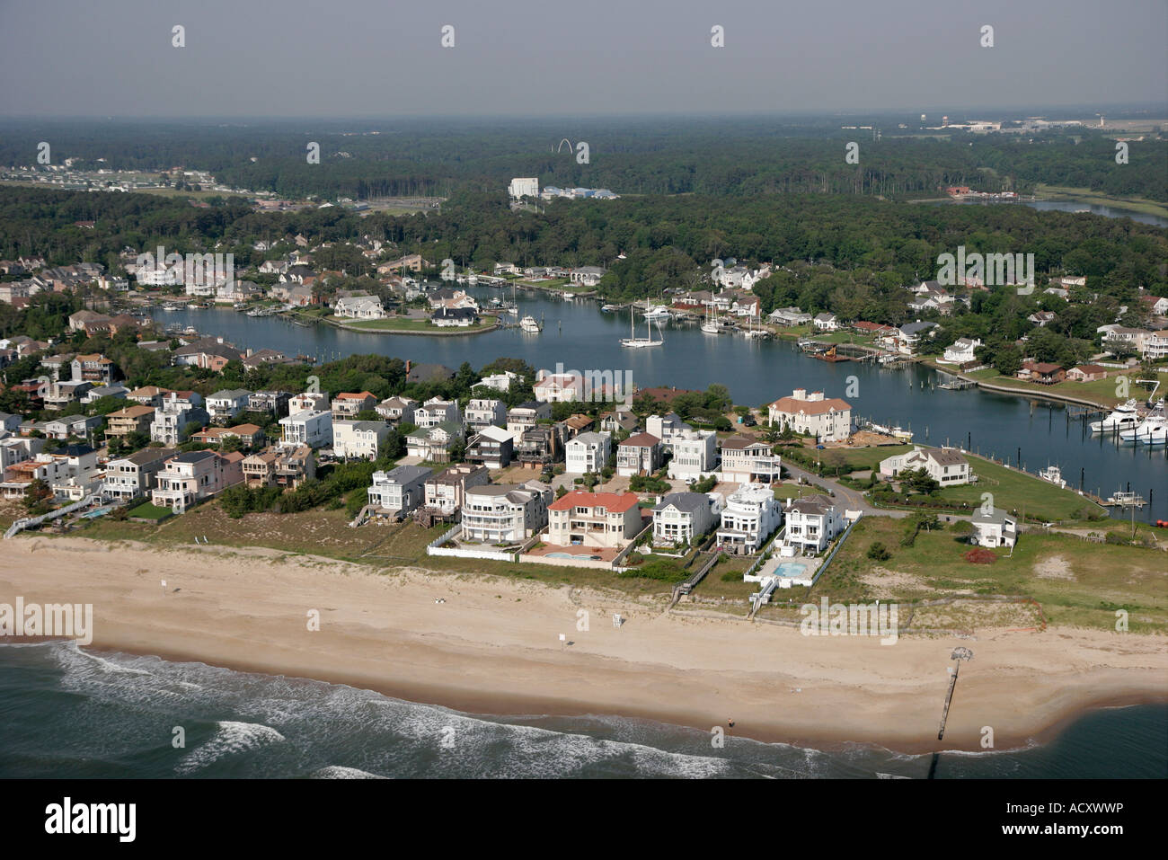 Virginia Beach,aerial overhead view from above,view,Lake Wesley ...