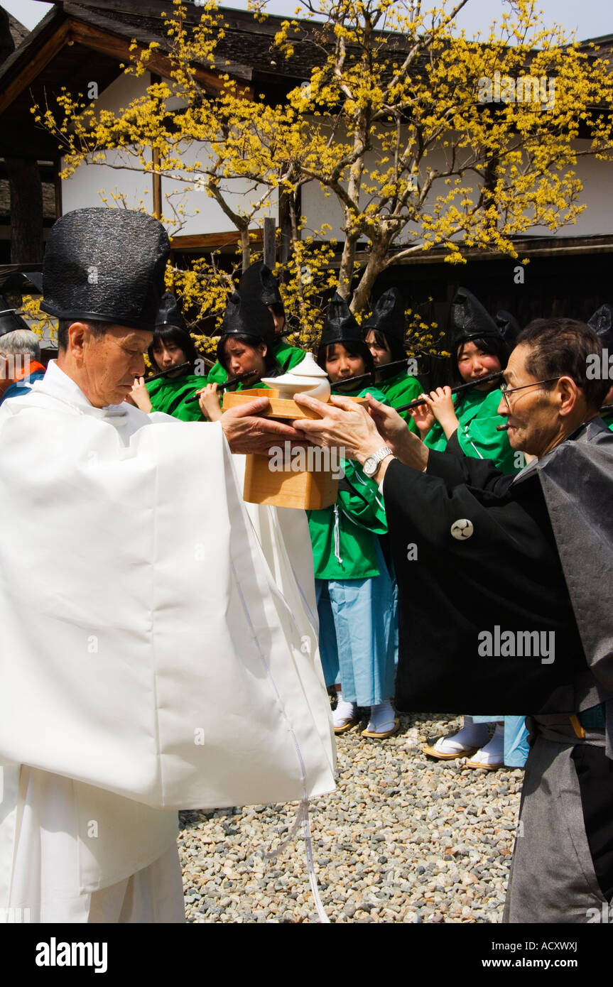 Japan Honshu Island Gifu prefecture Takayama City temple priests ...
