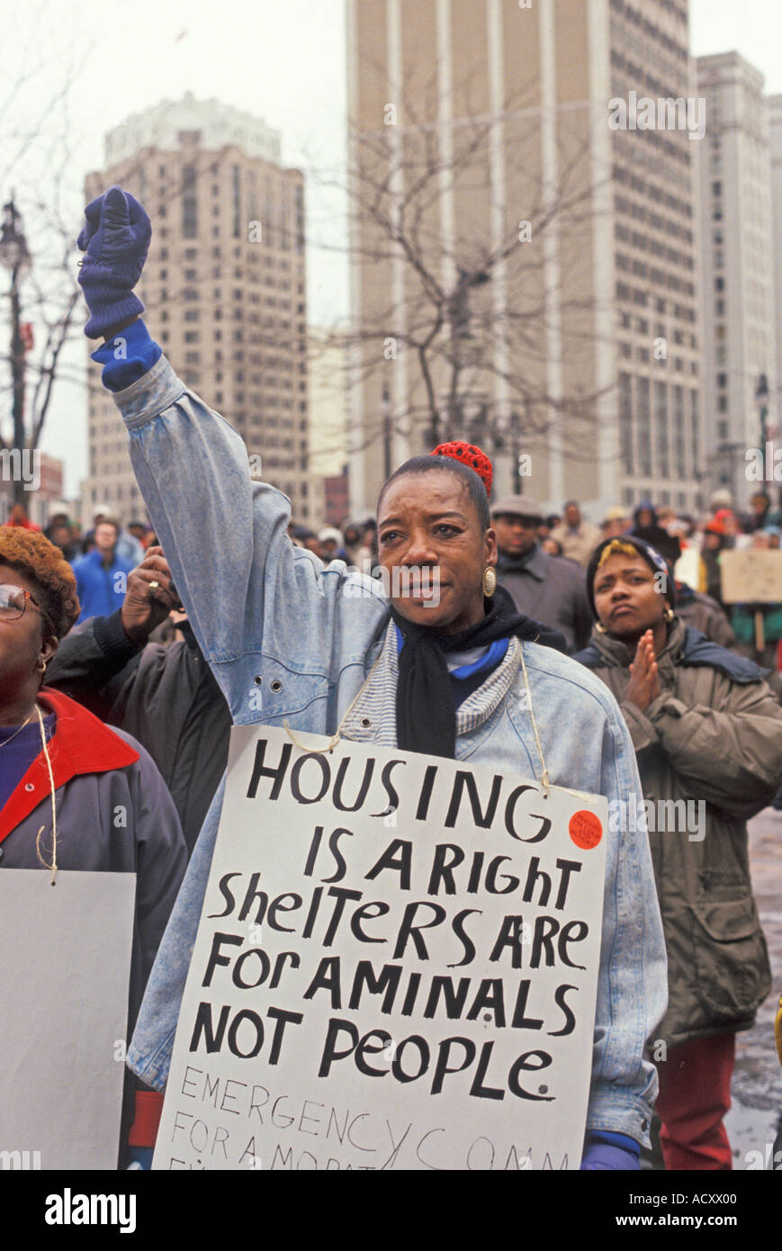 Demonstration Against Homelessness Stock Photo - Alamy