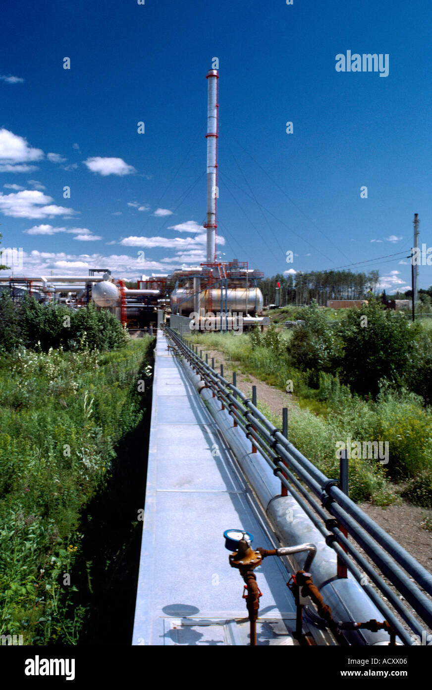 A Natural Gas Pipeline to a Natural Gas Refinery near "Fort Nelson" in ...