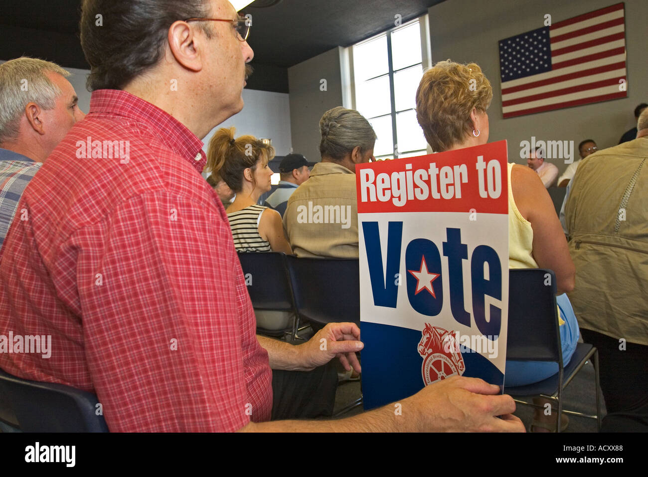 Political Campaign Rally Stock Photo - Alamy
