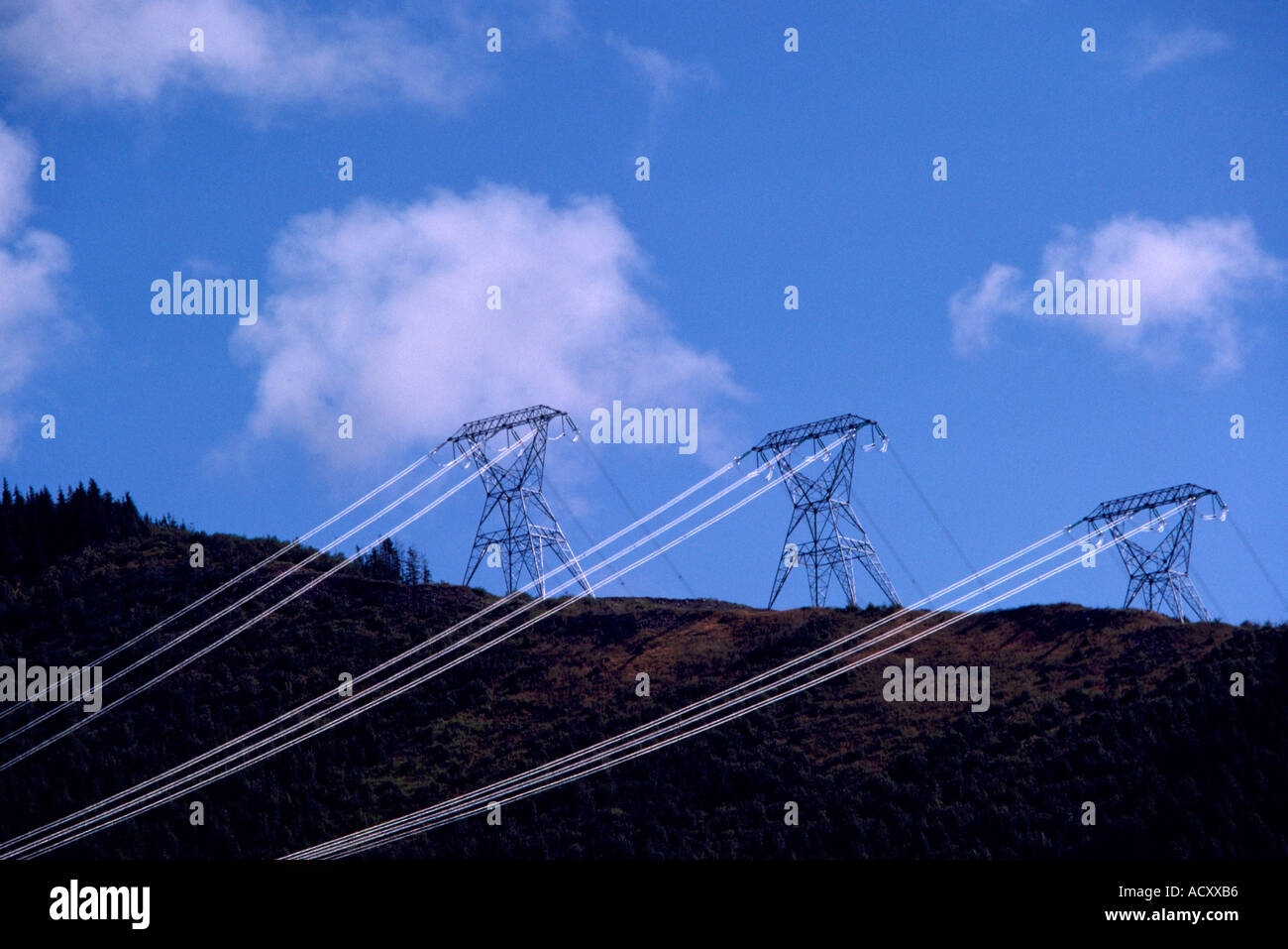 High voltage transmission lines of bc hydro hi-res stock photography and images - Alamy