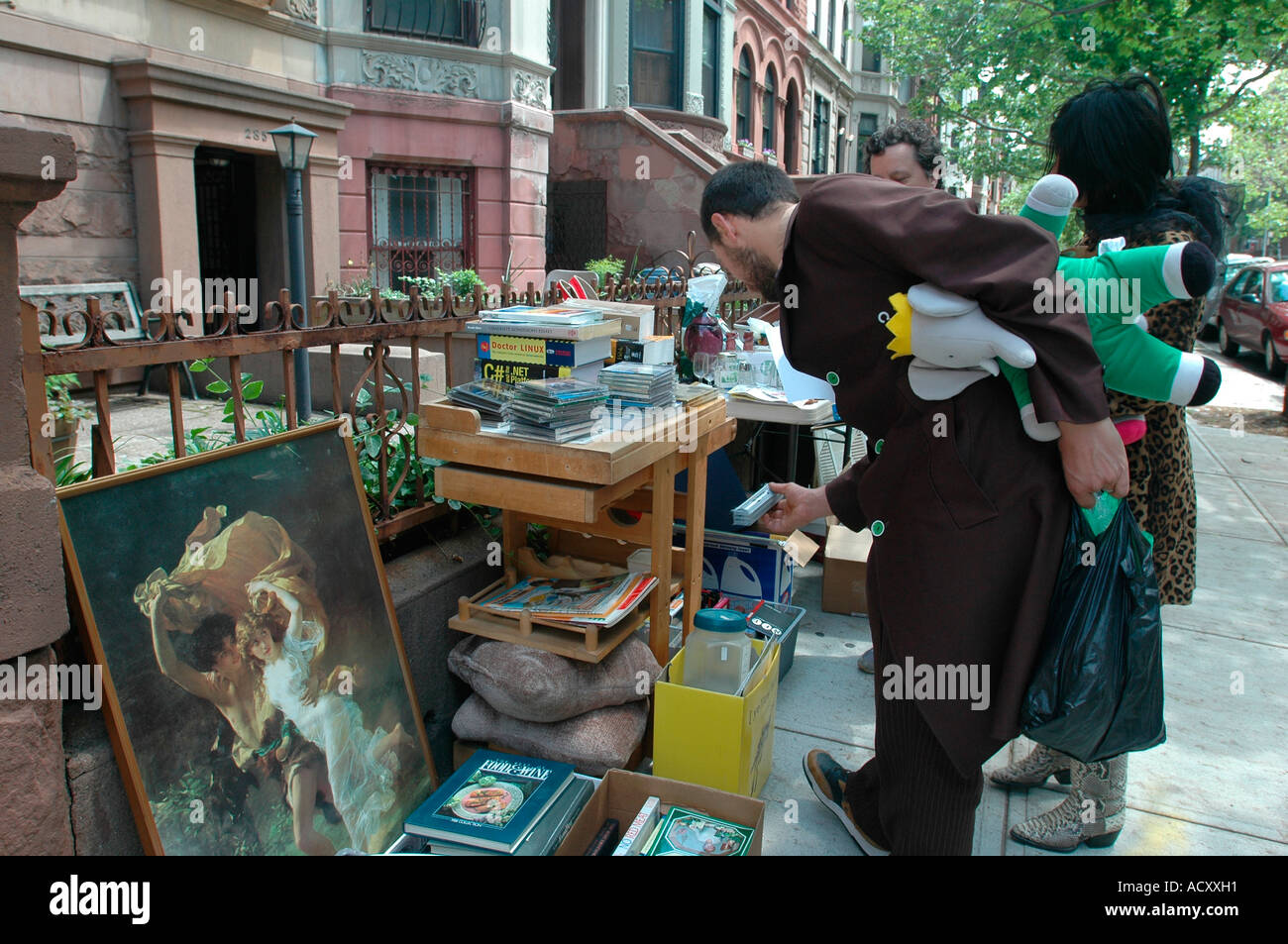 Brooklyn stoop sale hi-res stock photography and images - Alamy