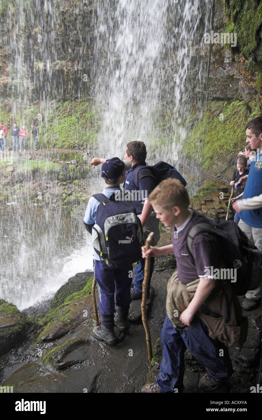 Walk behind waterfall wales hi-res stock photography and images - Alamy