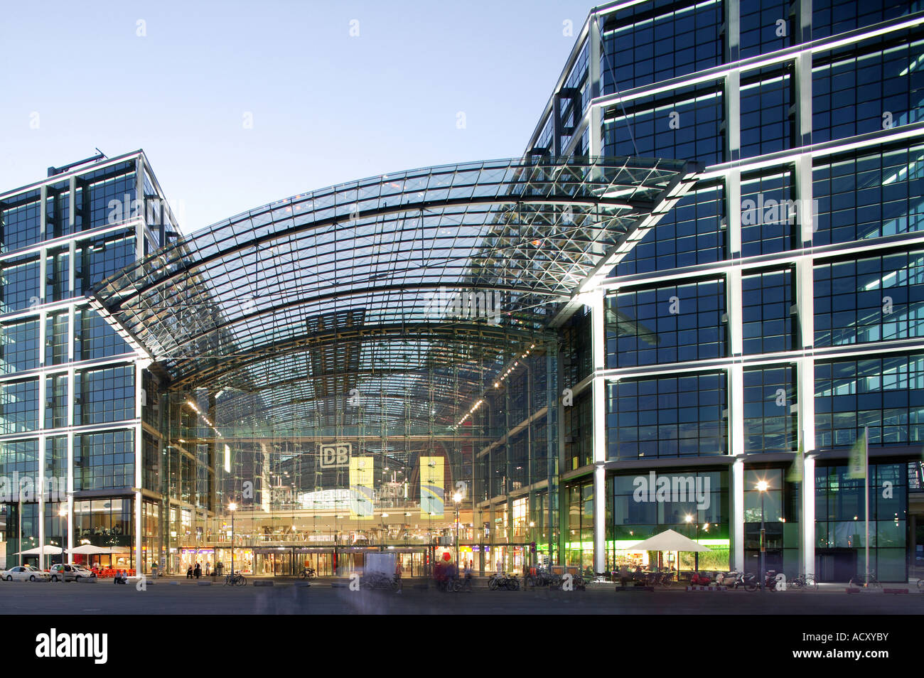Berlin Central Station in the evening, Germany Stock Photo - Alamy