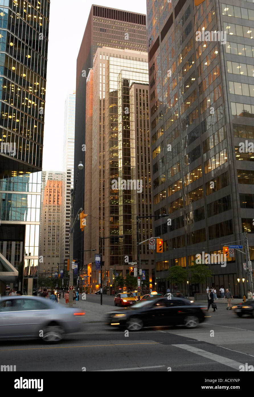 Street scene and highrise buildings in Toronto, Canada Stock Photo - Alamy