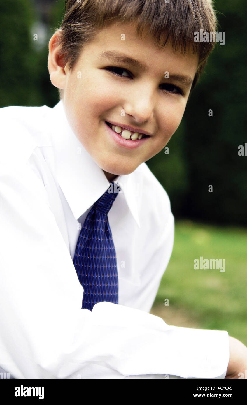 Boy dressed up Stock Photo - Alamy