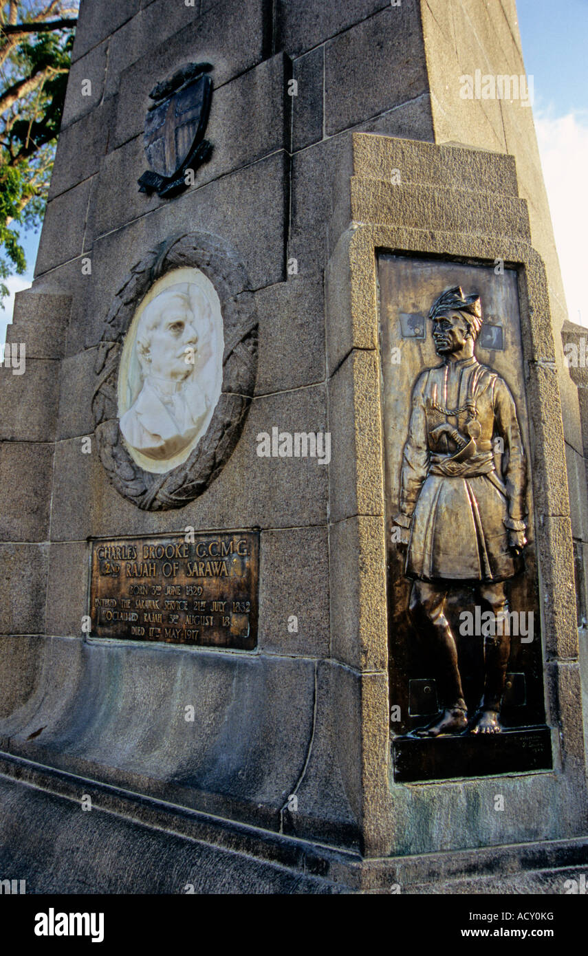 Charles Brooke monument at Kuching,Sarawak,Malaysia. Brooke was the ...