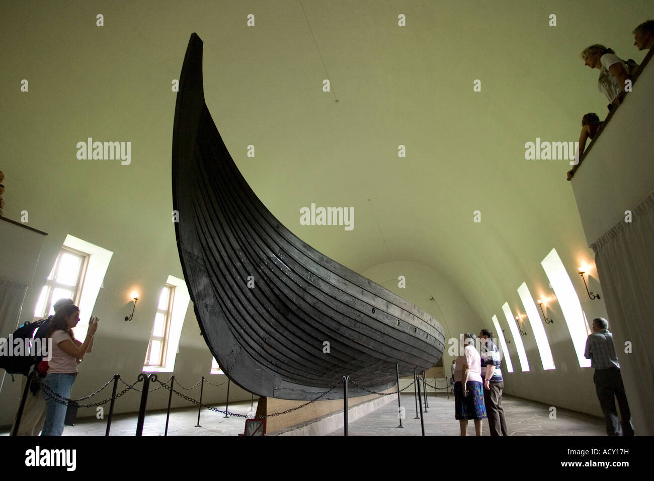 Exhibition in Vikingskipshuset (The Viking Ship Museum) in Bygdoy (Oslo ...