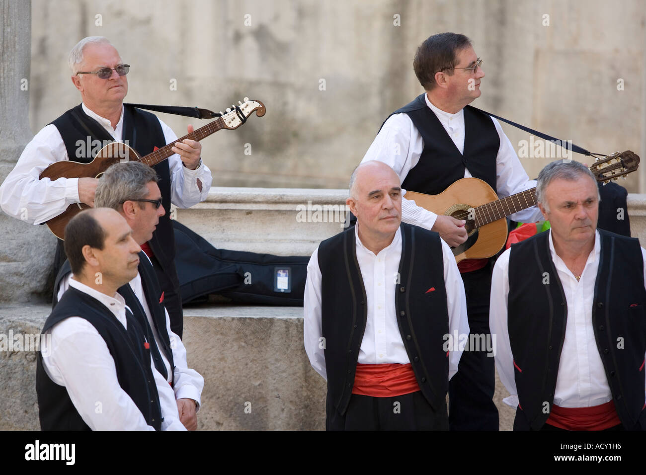 Croatian Musicians Singing in Diolectian s Palace in Split Croatia ...