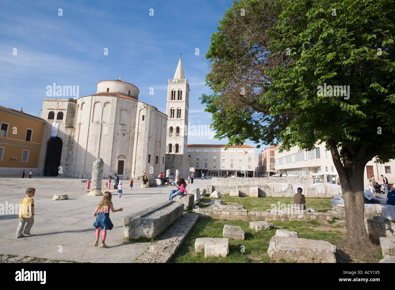 Church of St Donat and St Anastasia Cathedral Zadar Croatia Stock Photo ...
