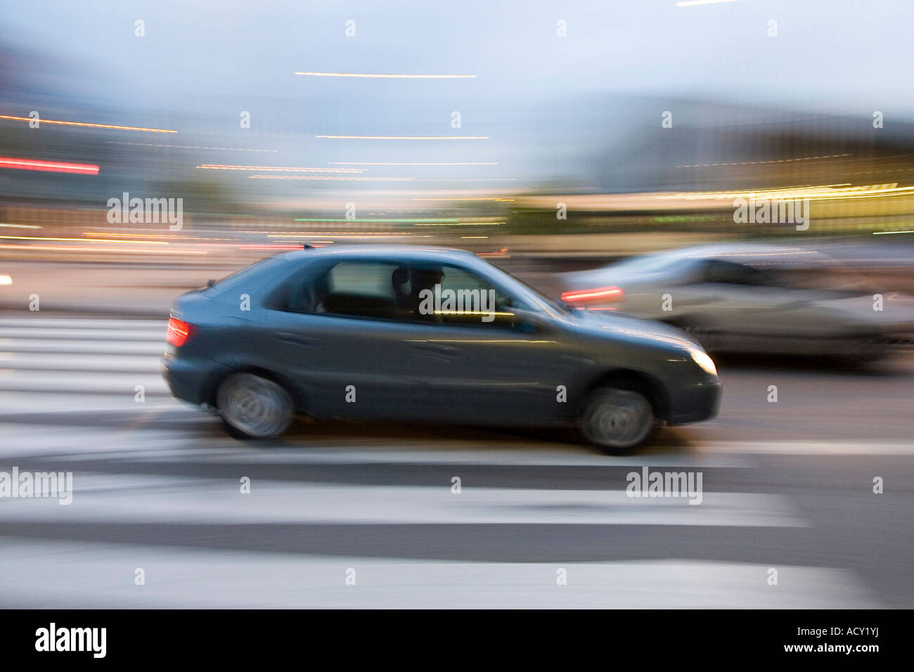 Cars crossing on the street hi-res stock photography and images - Alamy