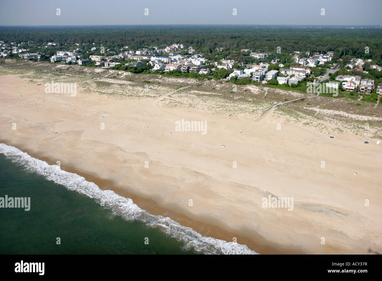 Virginia virginia beach aerial overhead above view hi-res stock ...