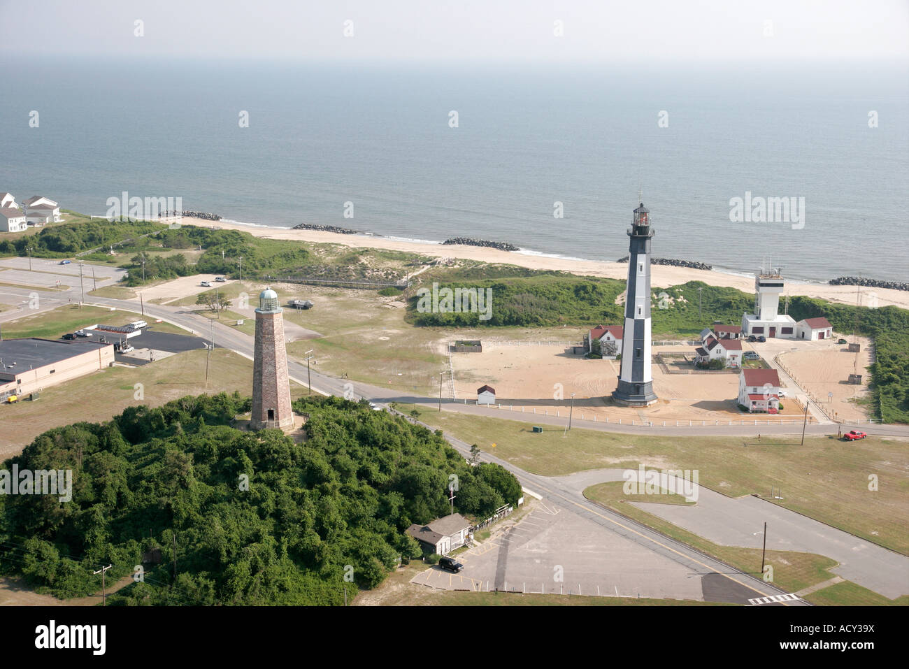 Virginia Beach,Cape Henry,aerial overhead view from above,view,Atlantic ...