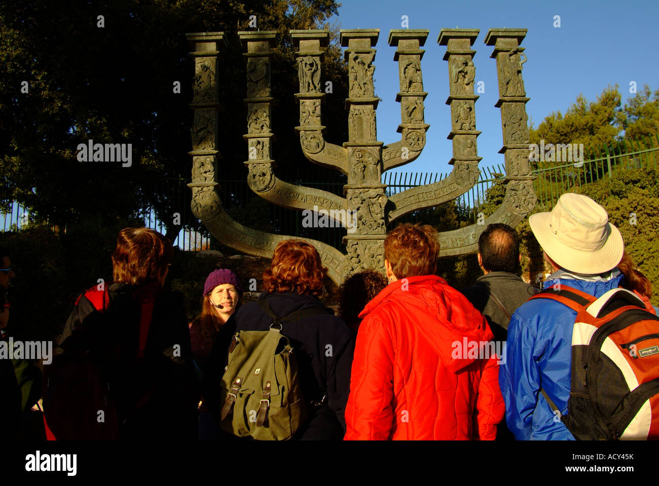 the menora at the knesset, jerusalem israel Stock Photo - Alamy