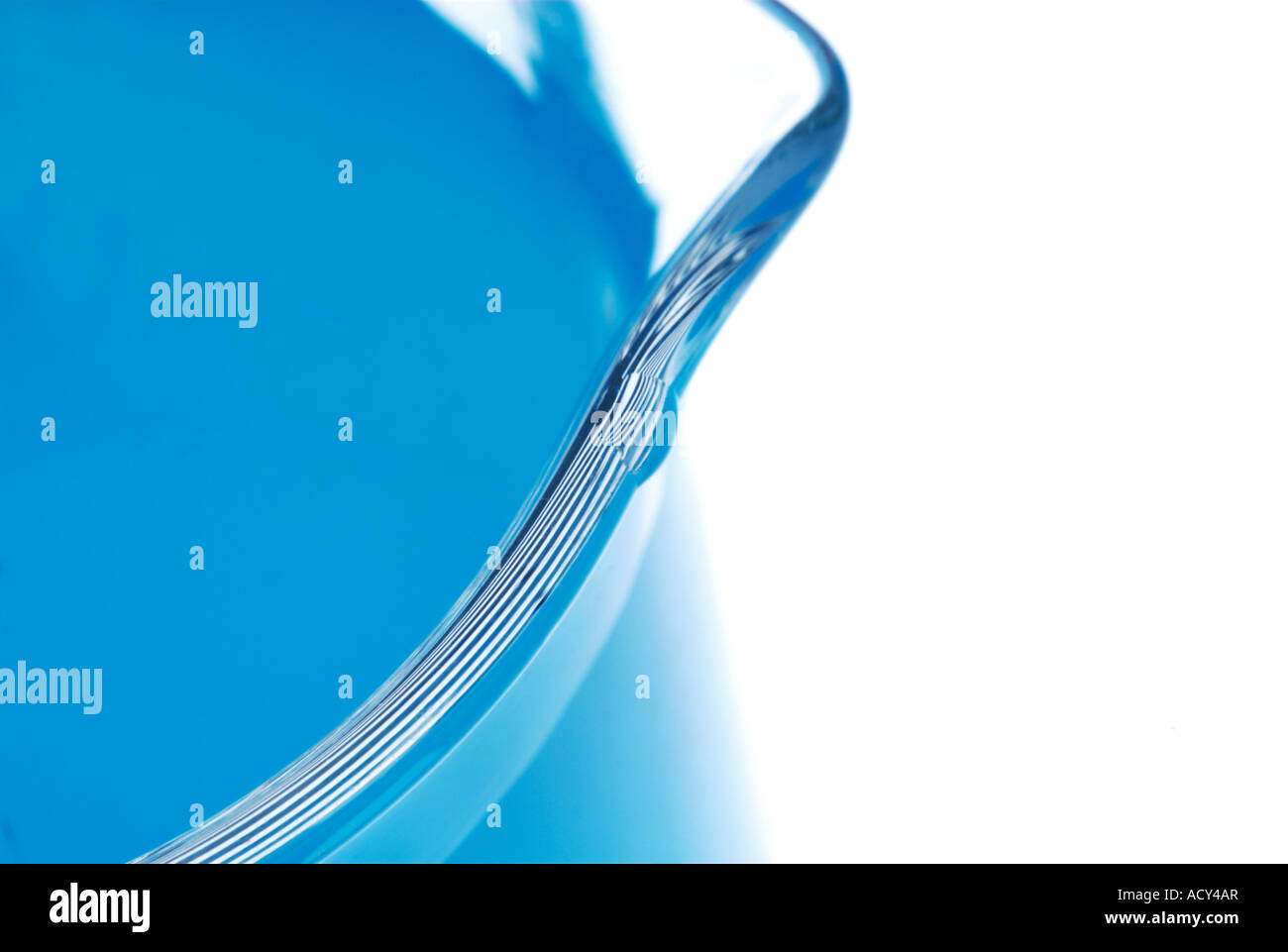 beaker with blue liquid Stock Photo - Alamy